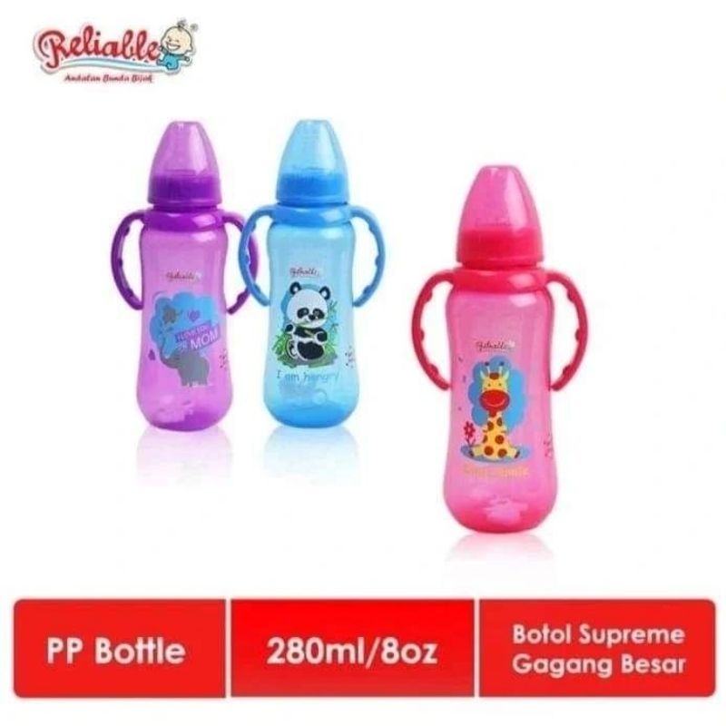 Jual BOTOL SUSU BAYI WARNA SUPREME GAGANG 280ML | Shopee Indonesia