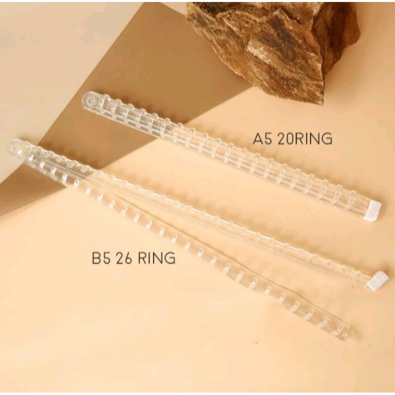 Jual [By Tooke] Ring Binder Clip Simpel A5 B5 Transparan / Binding ...