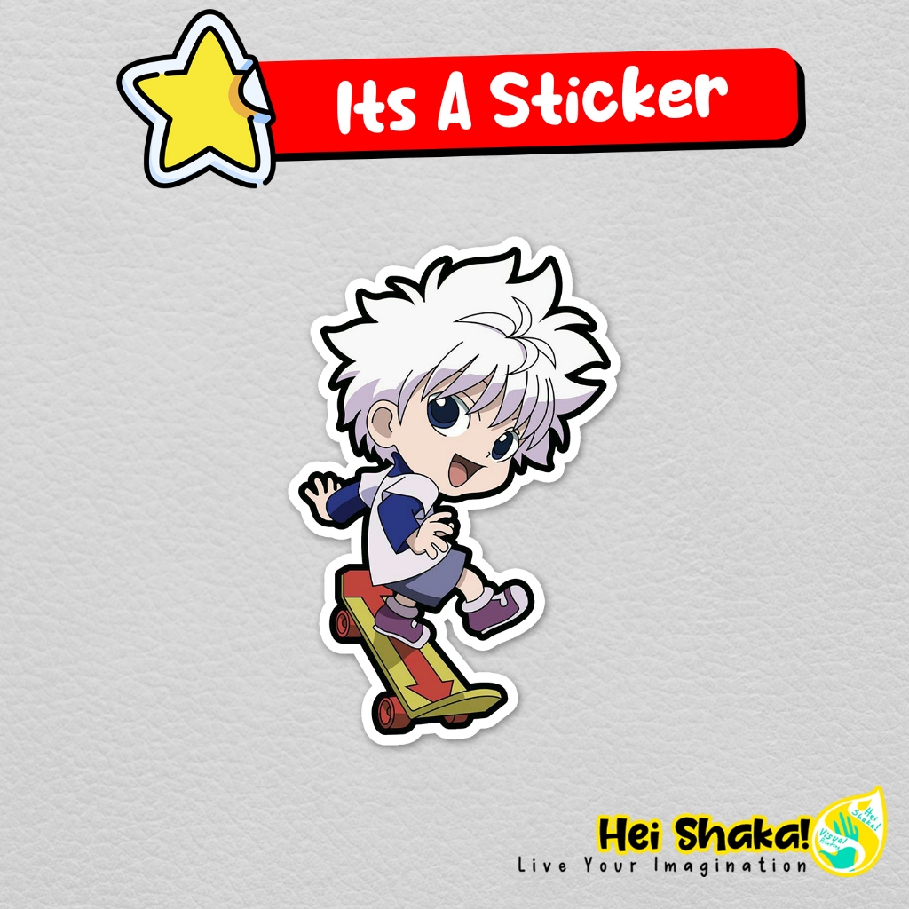 Jual Stiker Chibi Killua On Skateboard Hunter X Hunter Sticker Vinyl ...