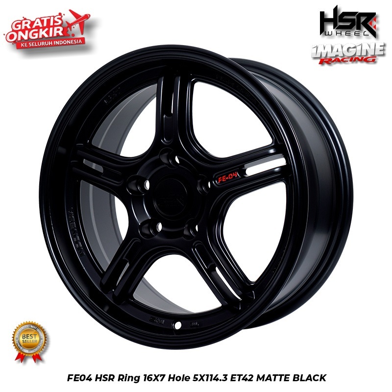 Jual Velg racing mobil ring 16 ertiga innova xpander apv hole 5x114,3 hsr fe04 | Shopee Indonesia