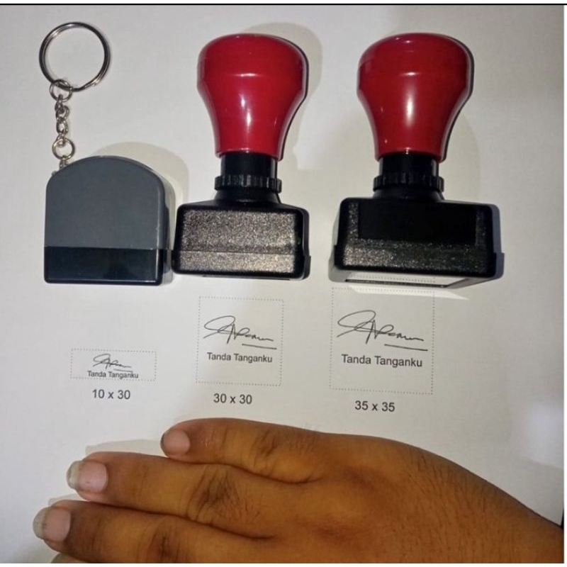 Jual Stempel Tanda Tangan / Stempel Custom Paraf / Stempel Flash / Bisa ...
