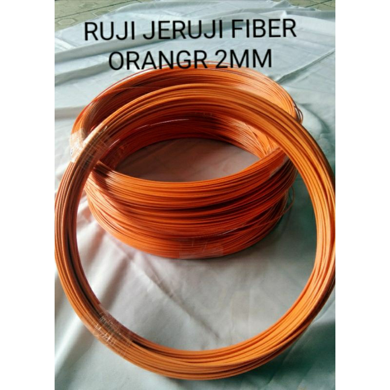 Jual RUJI JERUJI FIBER ORANGE 1,8MM PANJANG 50MTR | Shopee Indonesia