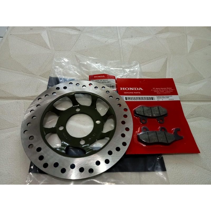 Jual Paket Piringan Cakram Depan KPH +Kampas Dispad Depan KR3 Karisma Supra X 125 Supra Fit New ...