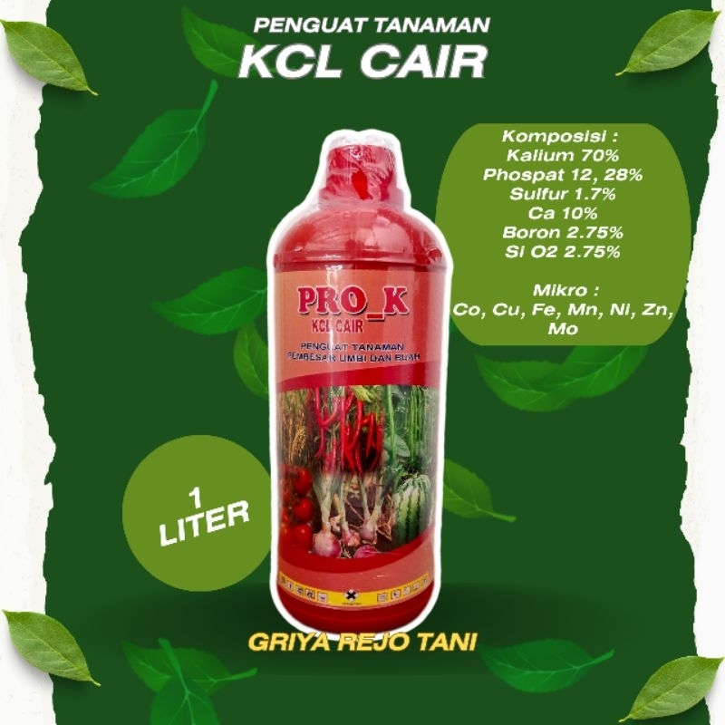 Jual Penguat tanaman KCL Cair 1 liter | Shopee Indonesia