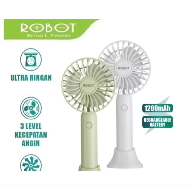 Jual Robot Mini Hand Fan RT-BF19 Angin Portabel 1200mAh Multi fungsi ...