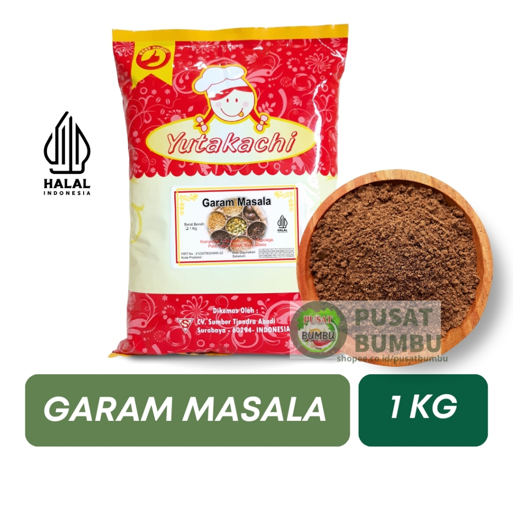 Jual Bumbu Garam Masala 1Kg / Rempah India Powder /Bumbu Masak Instan ...