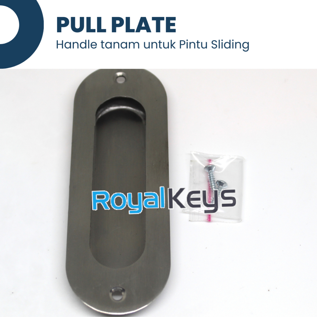 Jual Pull Plate Handle Tanam Pintu Sliding Stainless Steel Oval Pintu ...