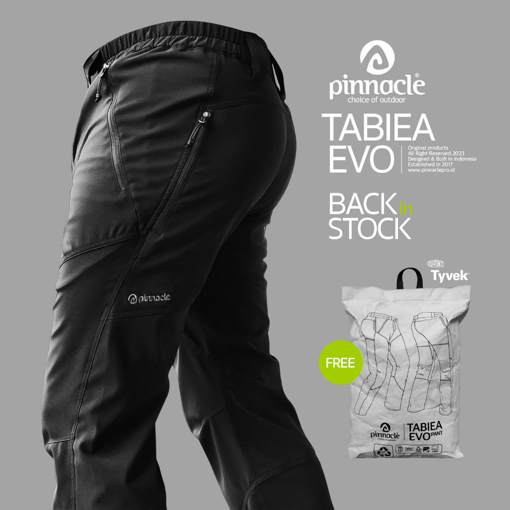 Jual Pinnacle Pro Official Tabiea Evo Hike Pant - Black | Shopee Indonesia