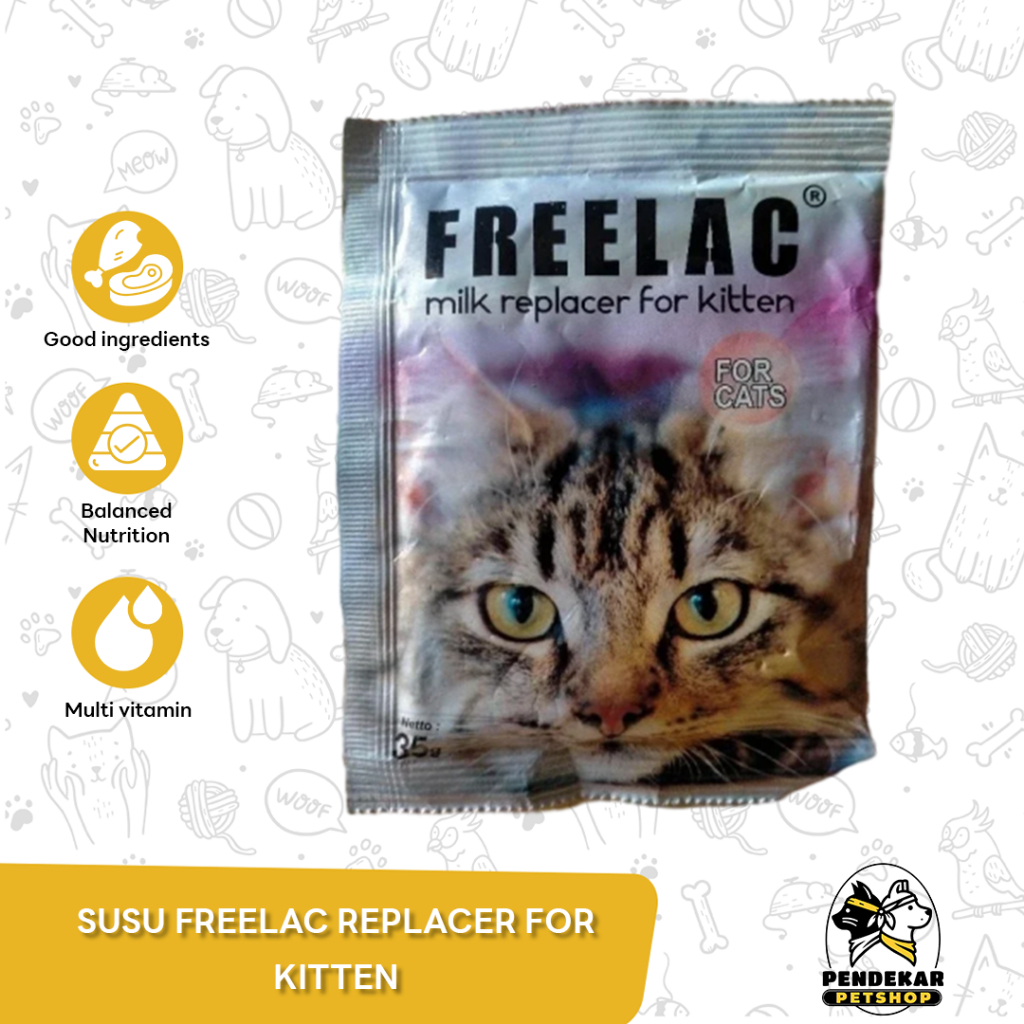 Jual FREELAC MILK Susu Anak Kucing Cat Milk kitten 35gram | Shopee ...