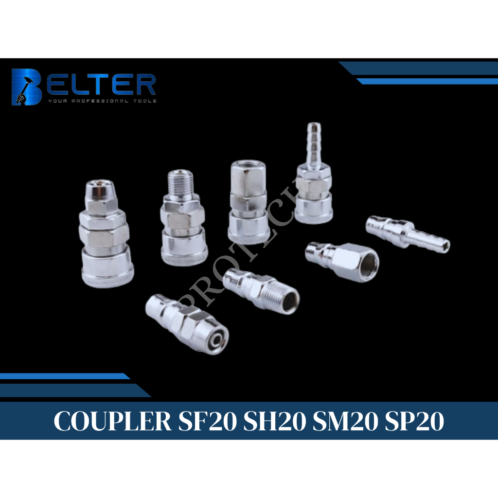 Jual BELTER / QUICK COUPLER DRAT 1/4 INCH CONNECTOR NEPLE KOMPRESOR ...