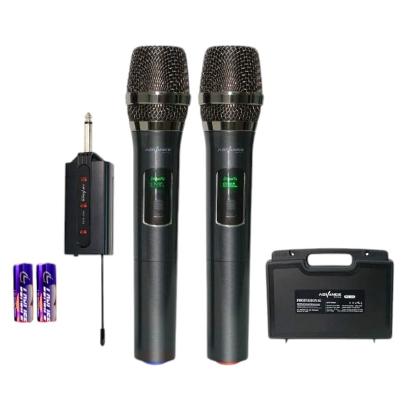 Jual ADVANCE MIC-202 Profesional Wireless Double Microphone Karaoke ...