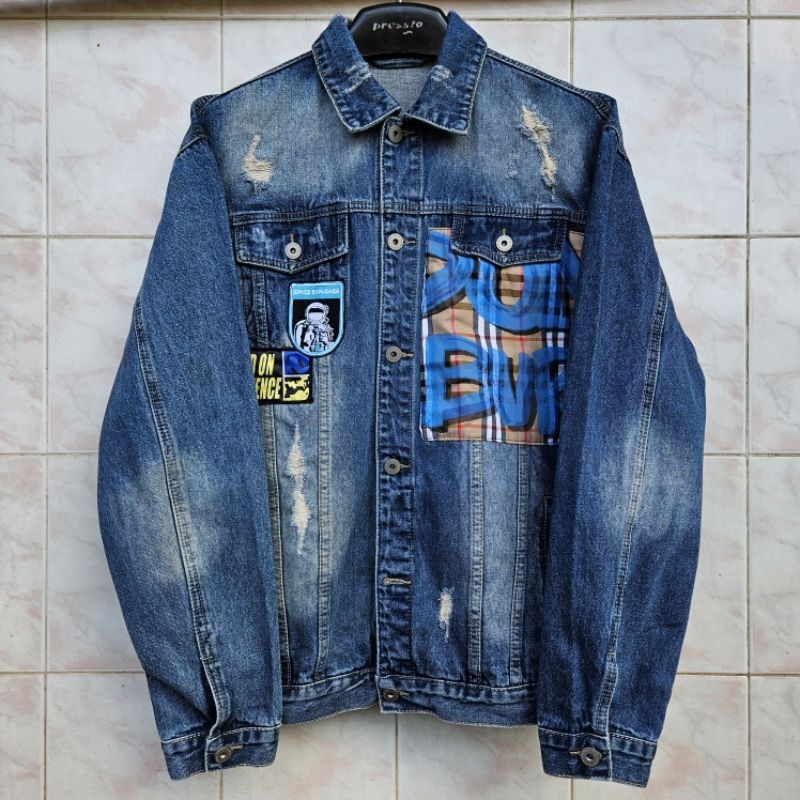 Jual DENIM JACKET TRUCKER VIE + RICHE LIKE ETERNAL EVISU MOMOTARO ...