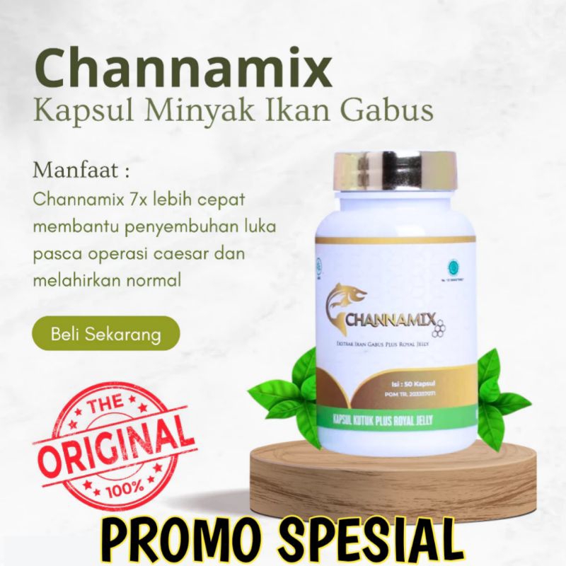 Jual KUTUK CHANNAMIX PREMIUM KAPSUL EKSTRAK IKAN GABUS UNTUK OBATI LUKA ...