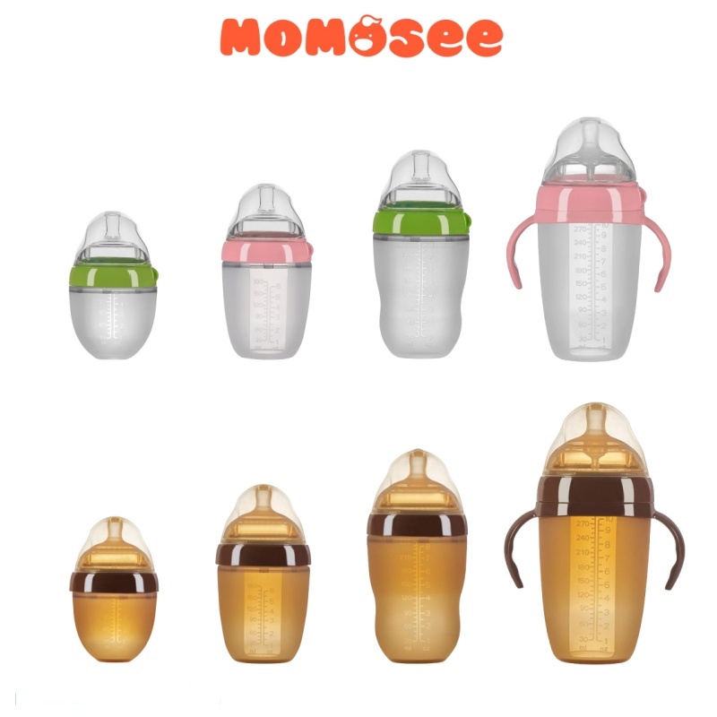 Jual Momosee Botol Susu Piko Bello Wide Neck Baby Bottle Silicone Botol ...