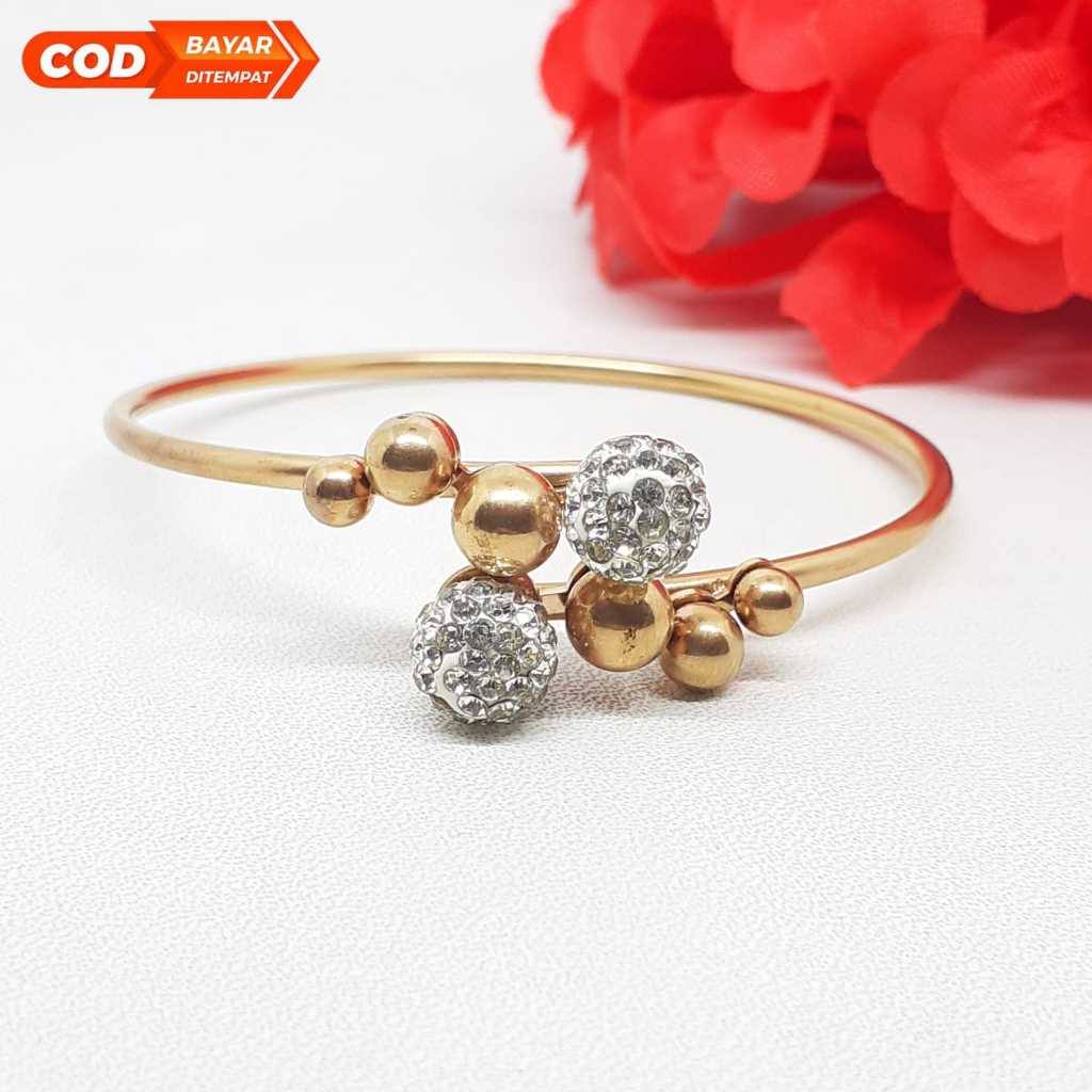 Jual mytitanium-gelang titanium lapis emas model kekinian kwalitas ...