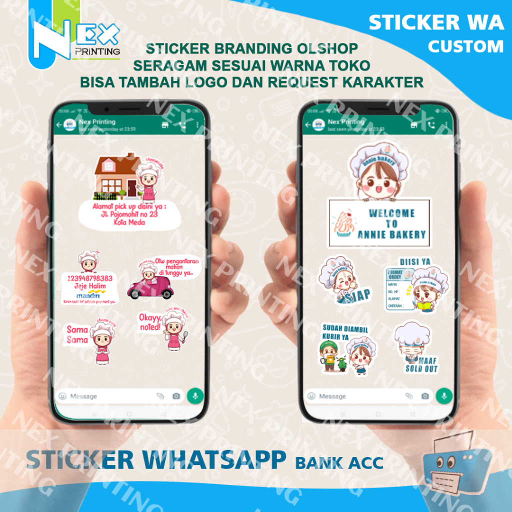 Jual Jasa Sticker Whatsapp Telegram olshop Sticker Wa custom design ...