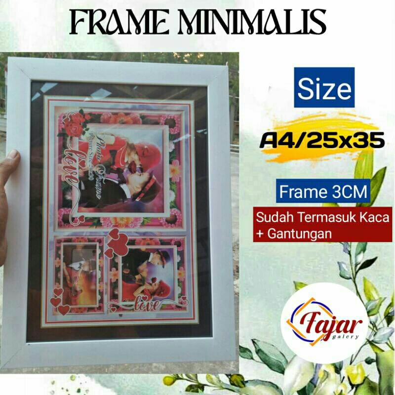 Jual Bingkai Foto | Sertifikat | a4/25x35 | Minimalis | Murah | COD | Shopee Indonesia