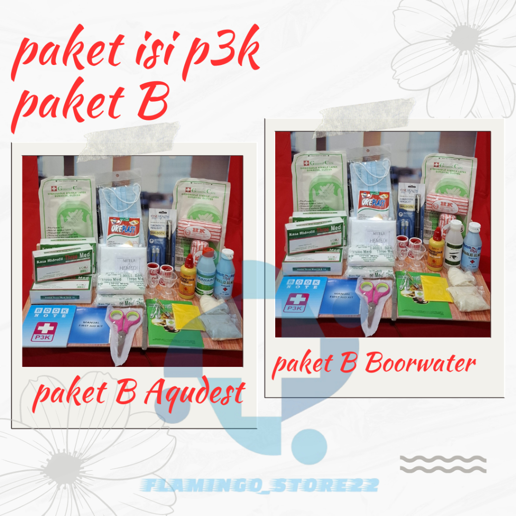 Jual PAKET LENGKAP ISI Paket P3k Tipe B / First Aid Isi Tipe B /Hanya isi P3k Type B | Shopee ...