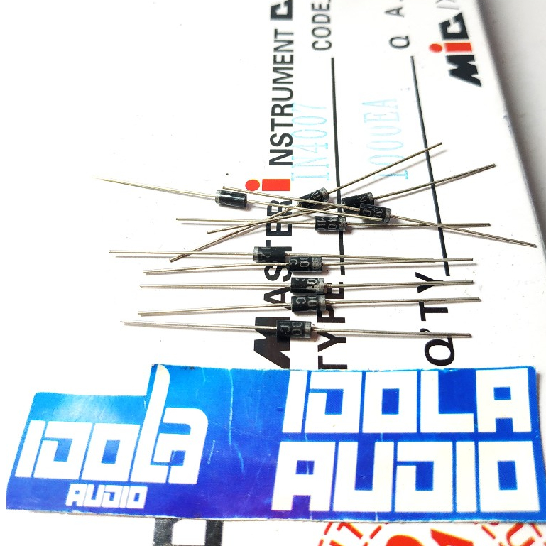 Jual (10 pcs) Dioda 1A IN 4007 Merek MIC | Shopee Indonesia