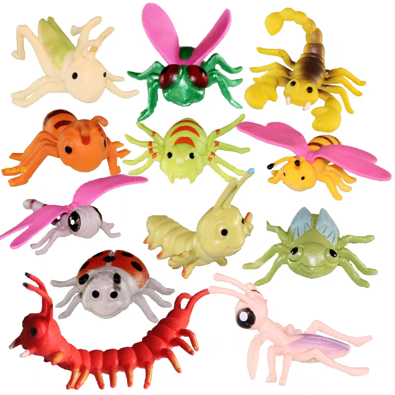 Jual MAINAN SERANGGA INSECTA KARTUN LUCU ISI 12PCS | Shopee Indonesia