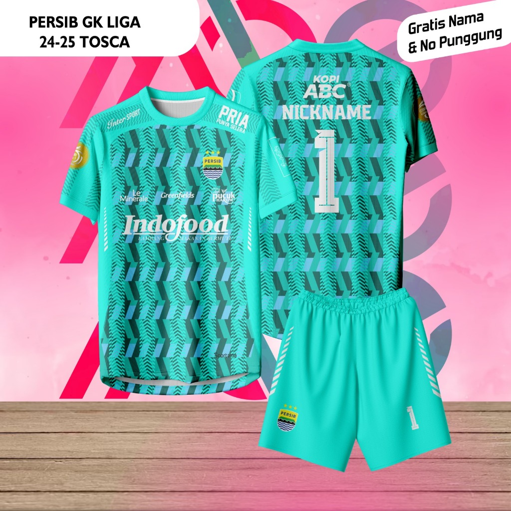 Jual Baju Jersey Football Persib Maung Bandung FC KIPER TOSCA LIGA 2024 ...