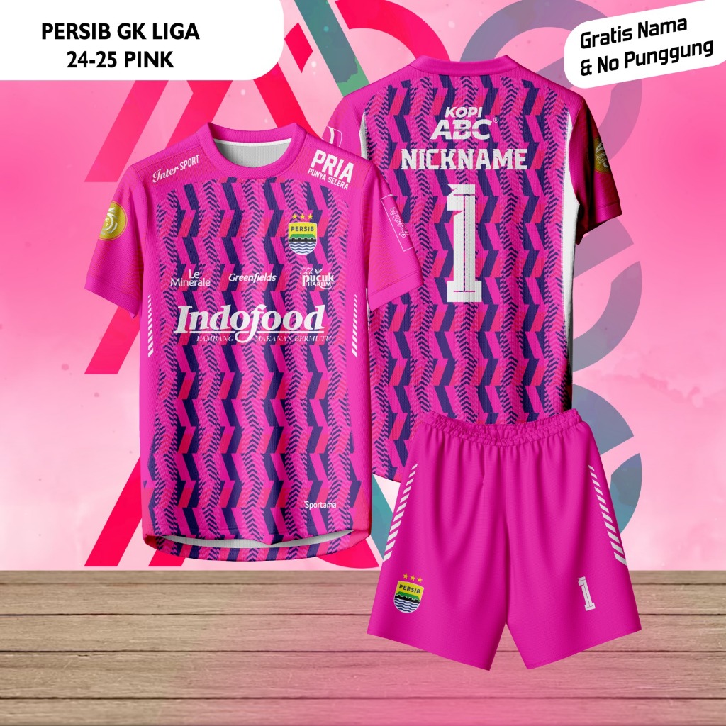 Jual Baju Jersey Football Persib Maung Bandung FC Kiper PINK Special ...