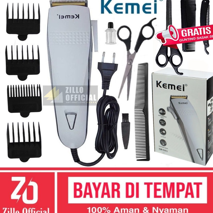 Jual Menarik TERBARU ZILLO Alat Cukur Listrik BONUS Gunting Sasak Set ...