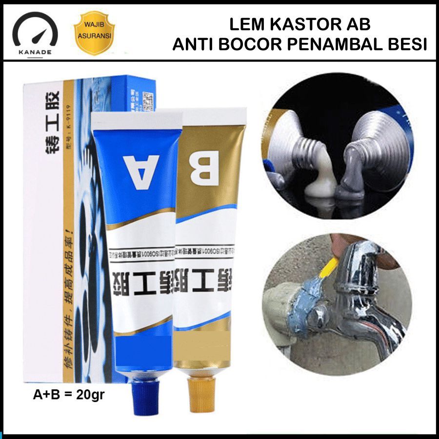 Jual Lem Epoxy AB Penambal Steel Besi Metal Radiator Lem Anti Bocor ...