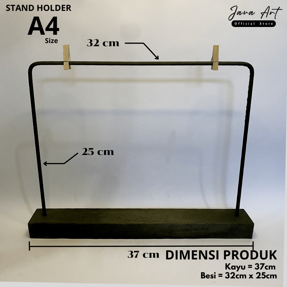 Jual STAND HOLDER MENU A4 BLACK EDITION LANDSCAPE INDUSTRIAL KALENDER ...