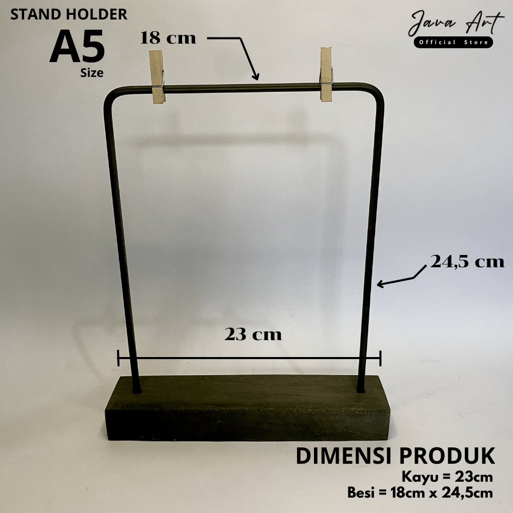 Jual STAND HOLDER MENU A5 BLACK EDITION PORTRAIT INDUSTRIAL KALENDER ...
