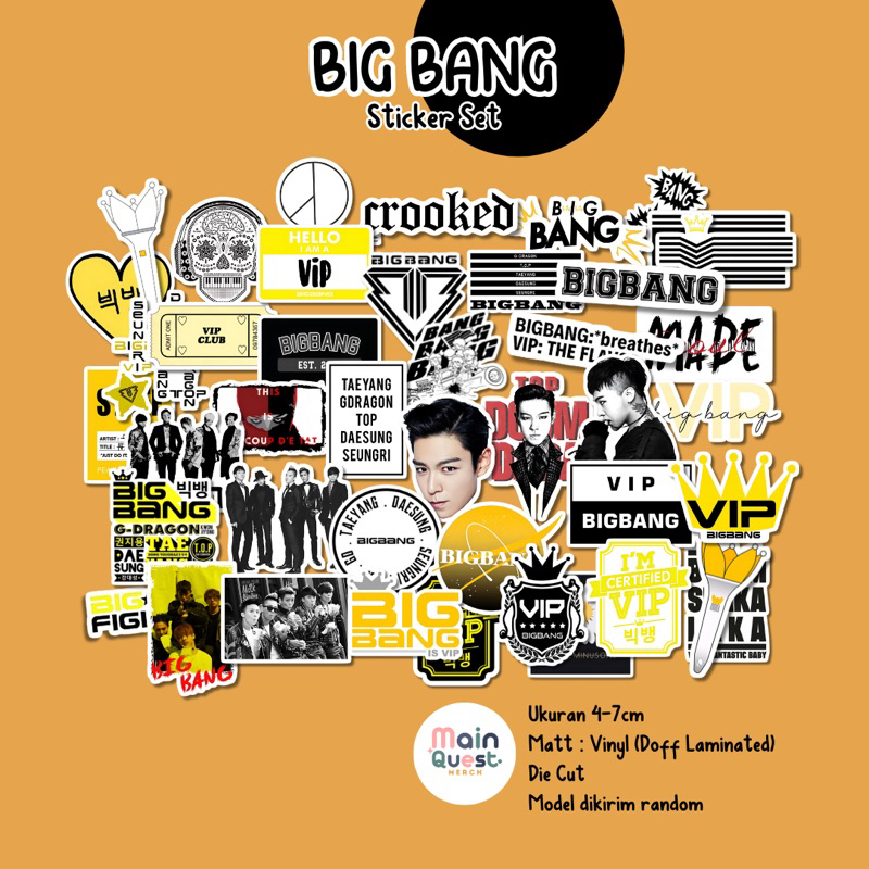 Jual Sticker Big Bang | Sticker Aesthetic / Sticker Tumblr / Sticker ...