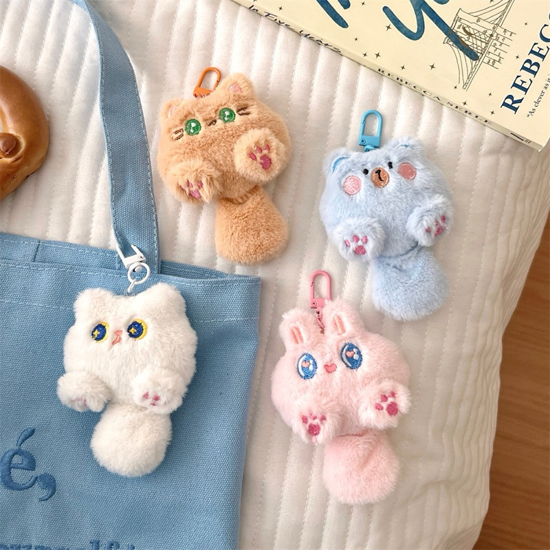 Jual Cat/Bear/Rabbit Plushie Keychain | Gantungan Boneka Kucing/Beruang ...