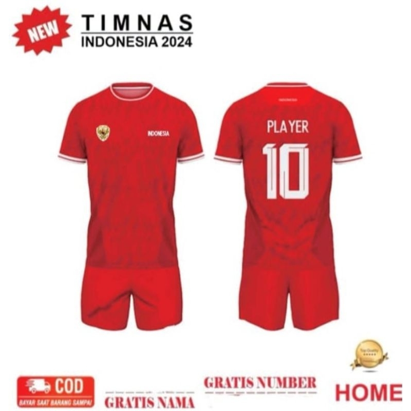 Jual TIMNAS 2024 HOME GRATIS NAMA NO PUNGGUNG/SPORTER TIMNAS/SEPAKBOLA ...