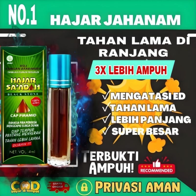Jual MINYAK OLES [SA'ADAH] HAJAR JAHANAM 100% Original - Minyak Pembesar Panjang Vital Pria ...