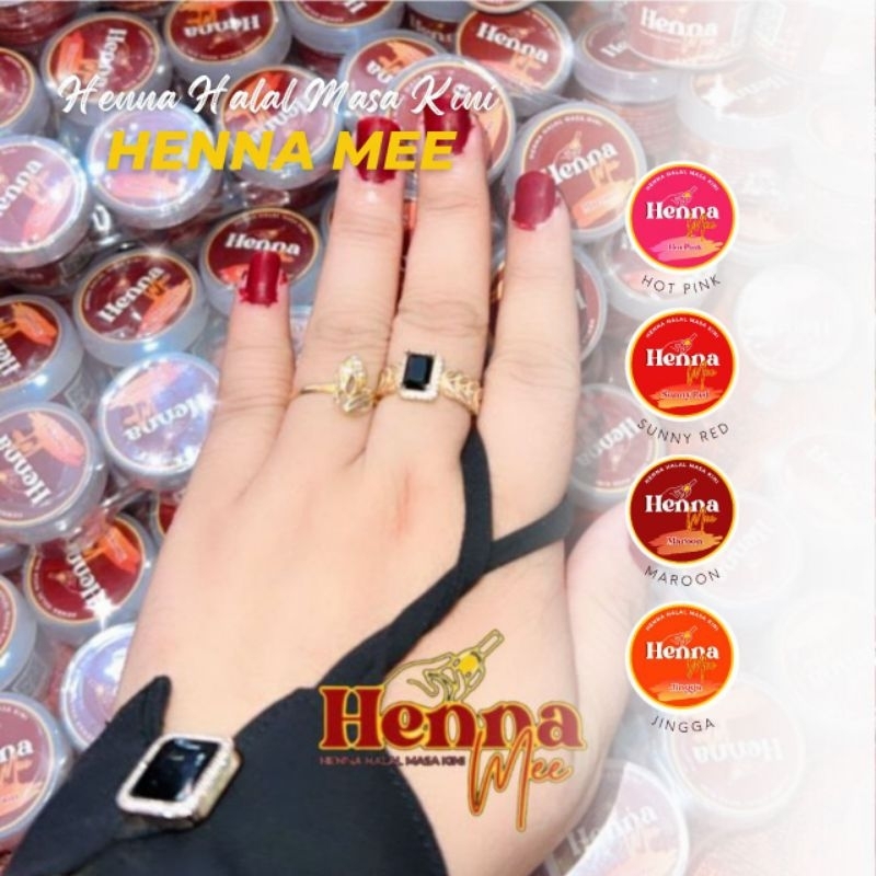 Jual Henna Mee Hena Halal Inai Kuku Sah dipakai Untuk Sholat isi 5 Ml ...