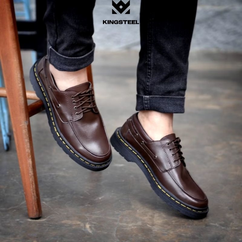 Jual Sepatu Pria Coklat Docmart Sepatu Formal Sepatu Kondangan Sepatu ...