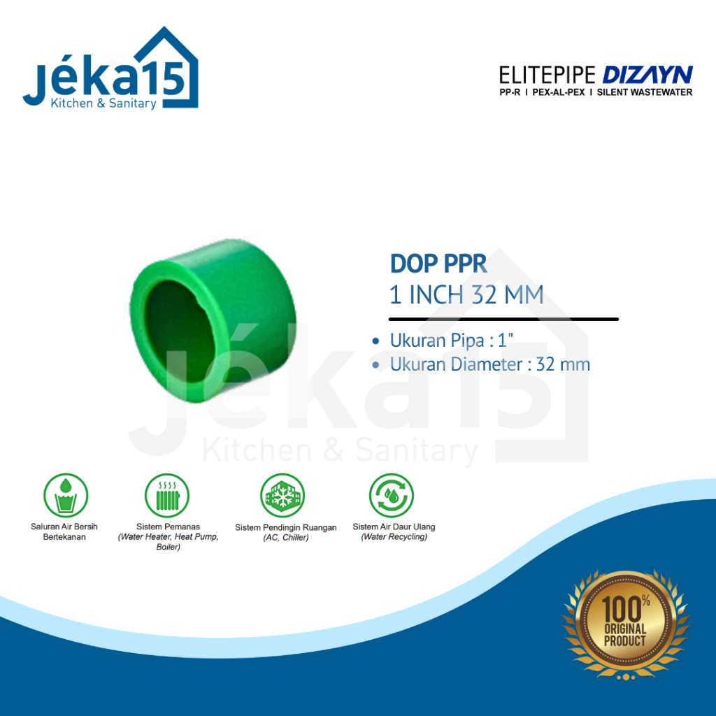 Jual DIZAYN DOP PPR 1 INCH 32 MM | Shopee Indonesia