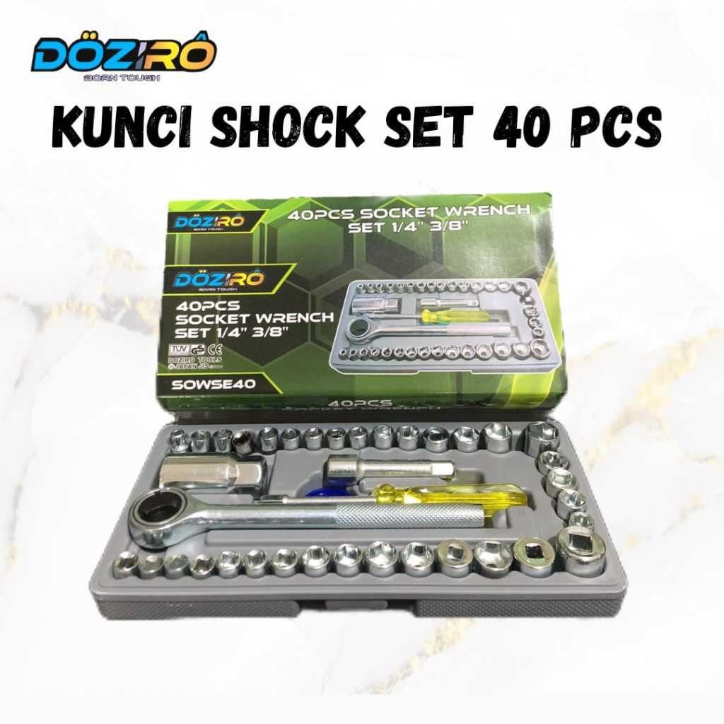 Jual Kunci Sok 40 Sockets Socket Wrench Set 40pcs | Shopee Indonesia