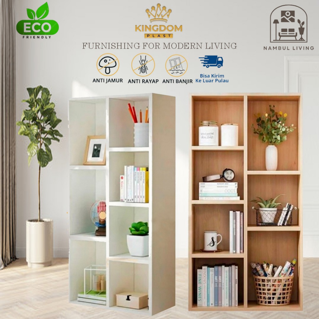Jual Kingdom Plast Panel Rak Susun Serbaguna Untuk Buku Dapur Piring ...