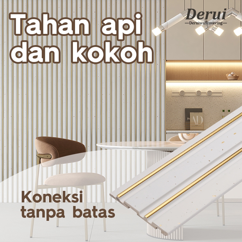 Jual Wall Panel Wood Panel PVC 120x10mm 2.9Meter Motif List Kayu Elegan ...