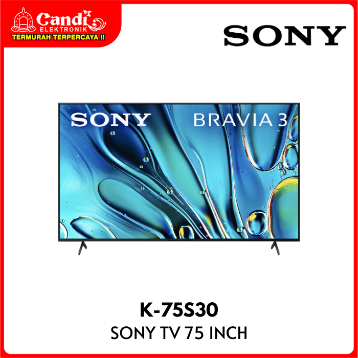 Jual TV SONY BRAVIA 3 K-75S30 GOOGLE TV 4K HDR 75 INCH SONY K75S30 75S30 | Shopee Indonesia