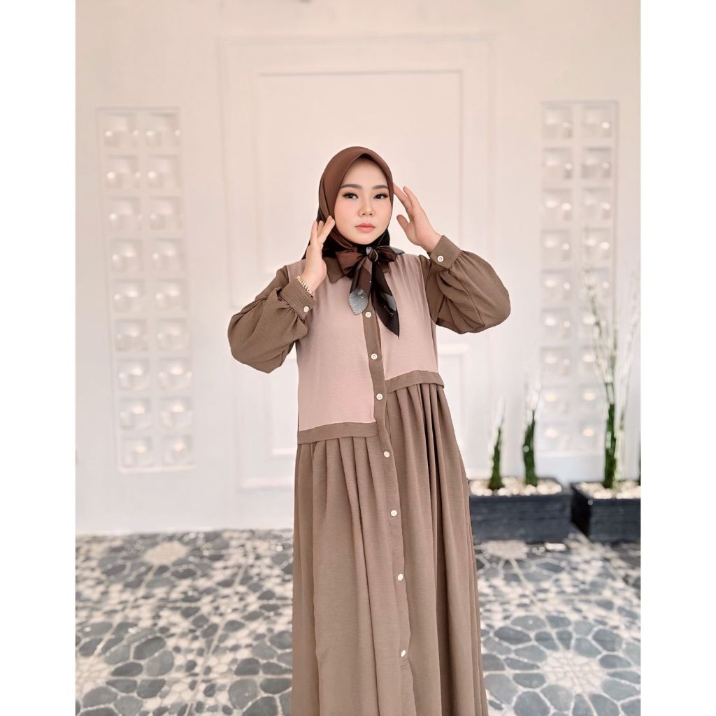 Jual gamis remaja terbaru 2025 viral dress kondangan Kania Maxi Dress ...