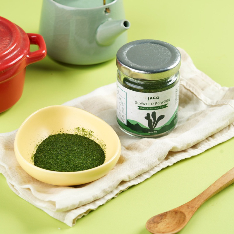 Jual Bubuk Rumput Laut Murni Tanpa Garam Ukuran 80g | Seaweed Powder ...
