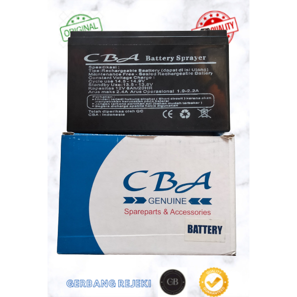 Jual SPAREPART AKI BATERAI CBA BATTERY SPRAYER ELEKTRIK CBA GENUINE ...