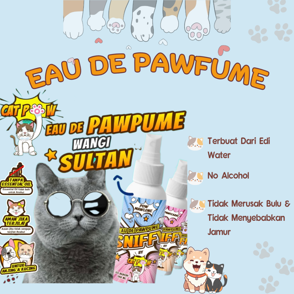 Jual CATPOW Sniffy Eau De Pawpume Parfum Hewan 100ml Parfum Kucing Body ...