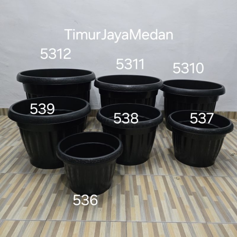 Jual Pot Hitam Besar Jumbo Phylia Berbagai Ukuran Outdoor & Indoor ...