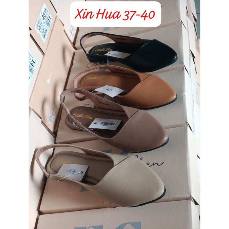 Jual Sepatu sandal tali teplek kekinian Estella Chen Xin hua | Shopee Indonesia