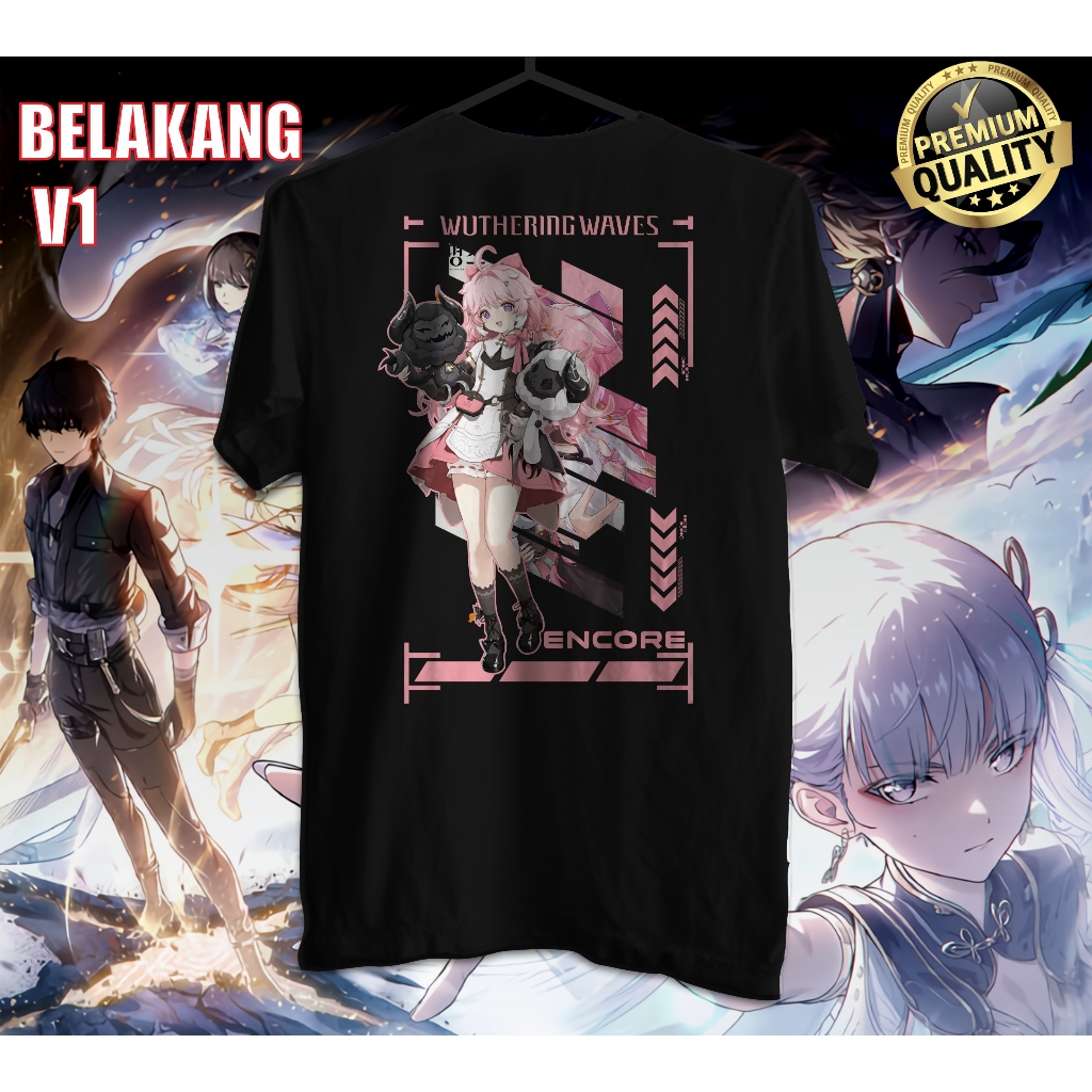 Jual Kaos Tshirt Baju Wuthering Waves Encore Game | Baizhi | Calcharo ...