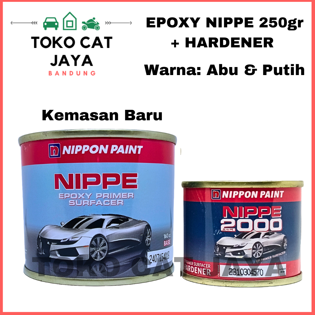 Jual EPOXY NIPPE 2000 2K PRIMER SURFACER 1/4kg / CAT DASAR Abu Putih 200mL | Shopee Indonesia