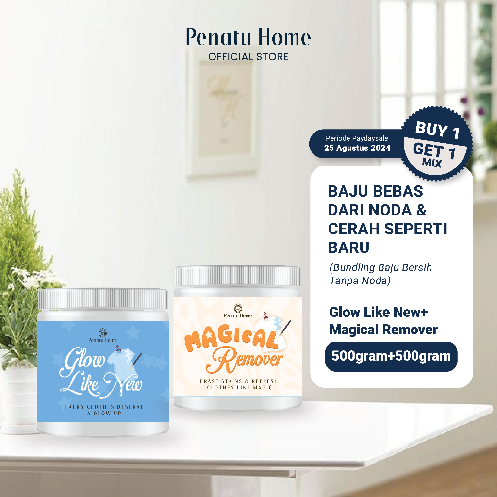 Jual [Penatu Home] BUY 1 GET 1 MIX | Glow Like New & Magical Remover ...